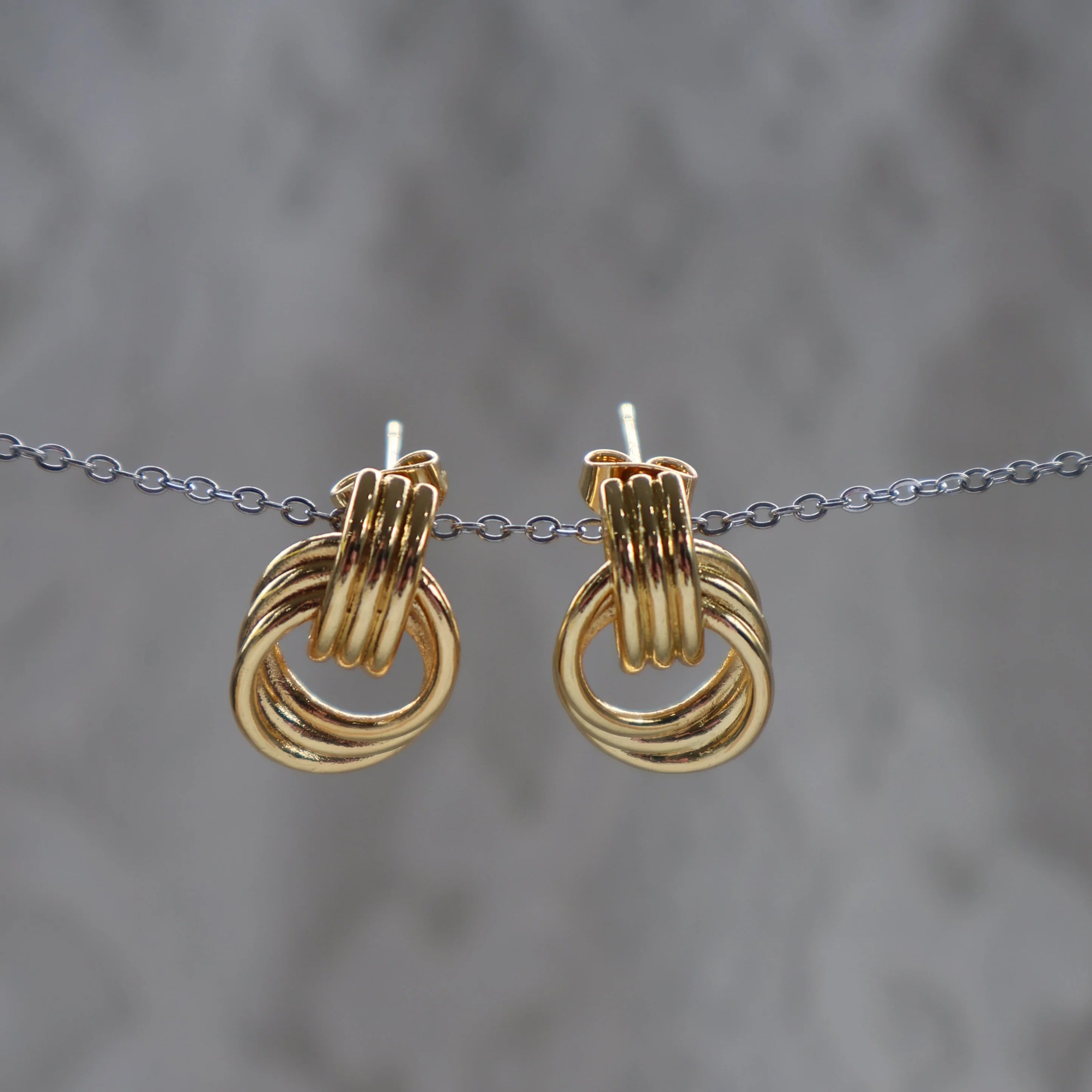 Earrings - Katy B - Circle Knot Stud – Journey + Co