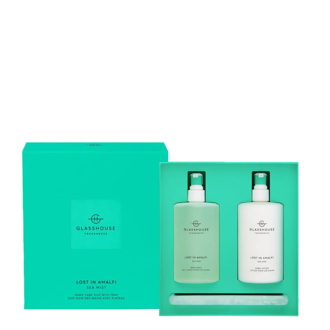Hand Care Duo - Hand Wash, Hand Lotion & Tray - Glasshouse Fragrances ...